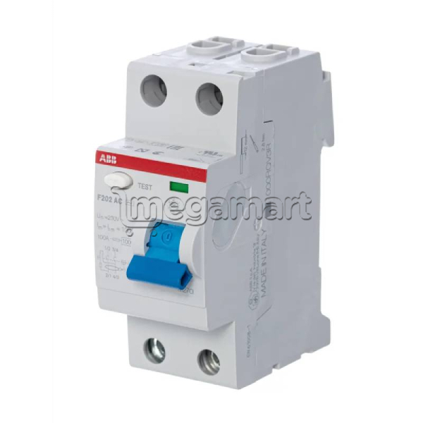 Qalıq cərəyan cihazları (RCD) ABB 2P 40A F202 AC-40-0.3 (2CSF202001R3400) - Elektrik qoruyucu ...