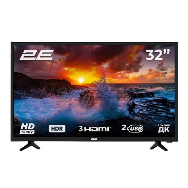Televizor 2E TV LED 32” HD 32D3, Qara (2E-32D3) - Televizorlar - Azərbaycanda al - TVZ2Ee-97018